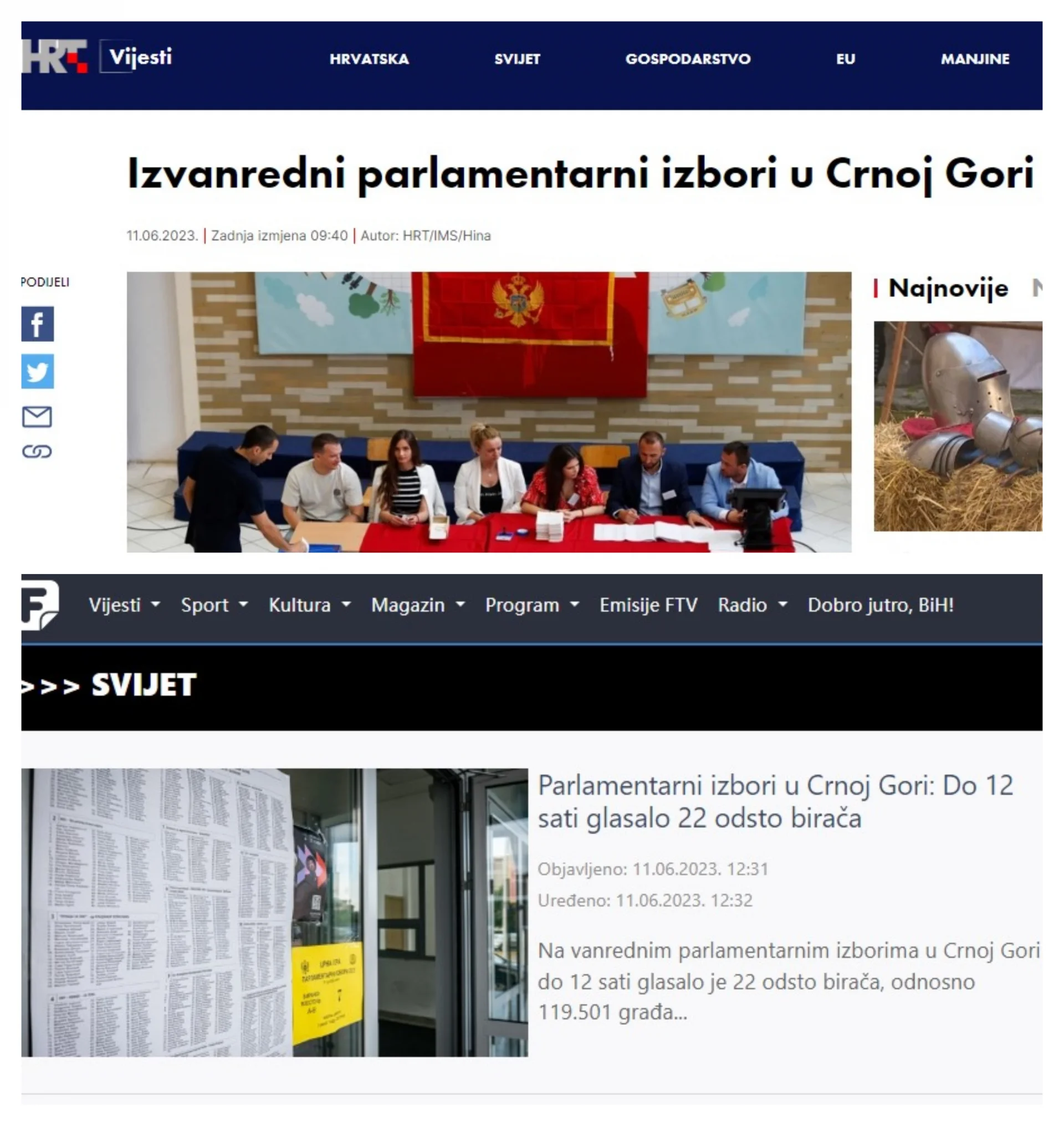 Izbore u Crnoj Gori prati veliki broj regionalnih medija